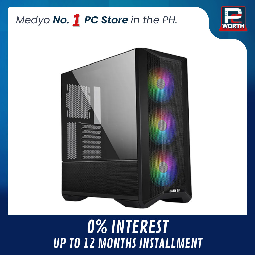 LIAN LI LANCOOL II MESH C RGB BLACK 3PCS ARGB FAN ATX CASE | PC Worth