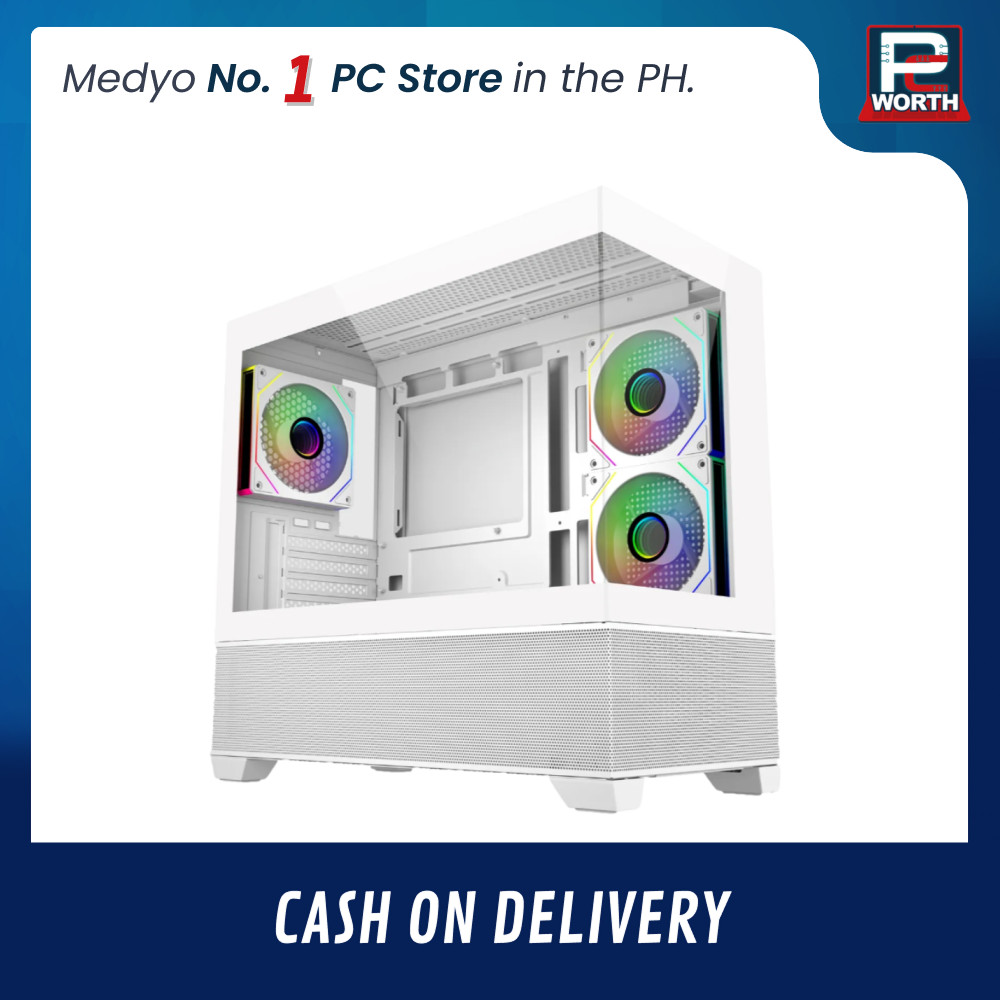 COOLER MASTER ELITE 490 WHITE W 3 PCS ARGB FAN MATX CASE | PC Worth