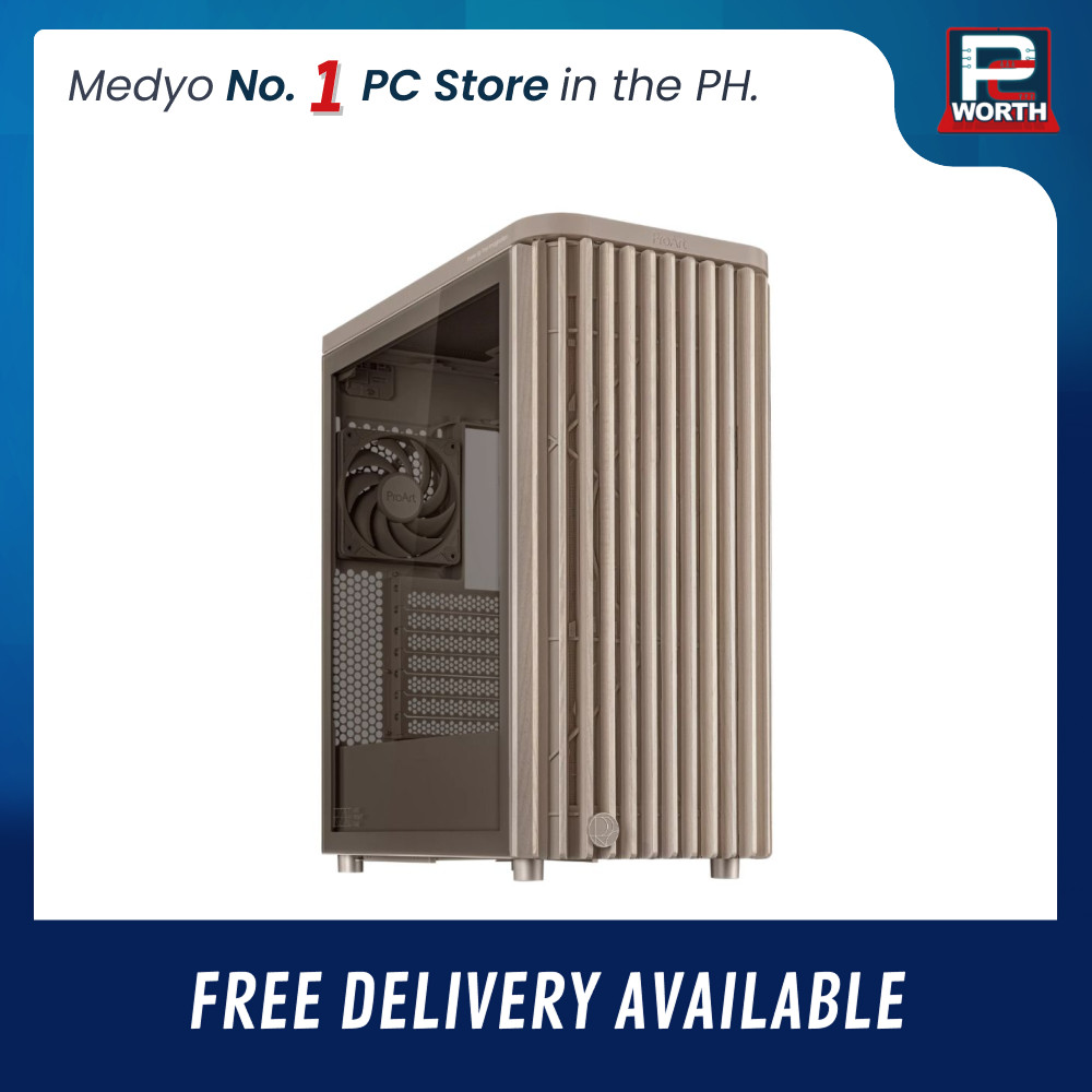 ASUS PROART PA401 WOOD EDITION W 3 PCS FAN BEIGE ATX CASE | PC Worth