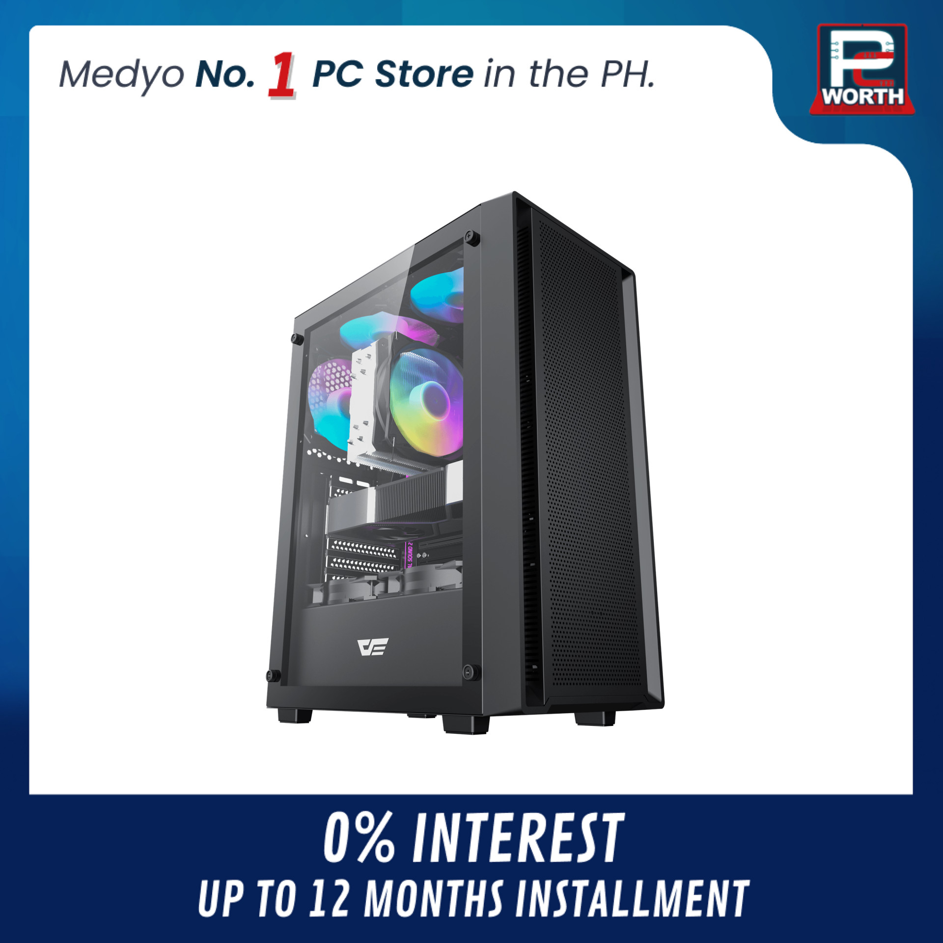 DARK FLASH A305 BLACK ATX CASE | PC Worth