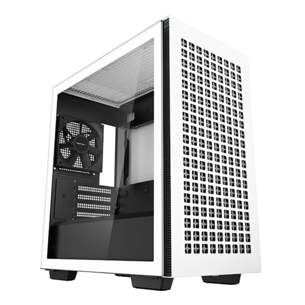 DEEPCOOL CH370 WHITE 1 REGULAR FAN MATX CASE | PC Worth