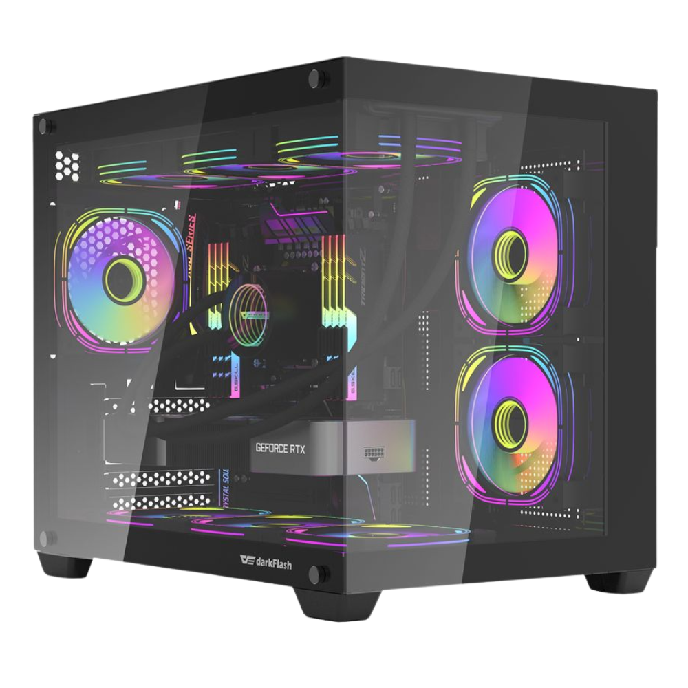 DARK FLASH C285MP V2 BLACK MATX CASE | PC Worth