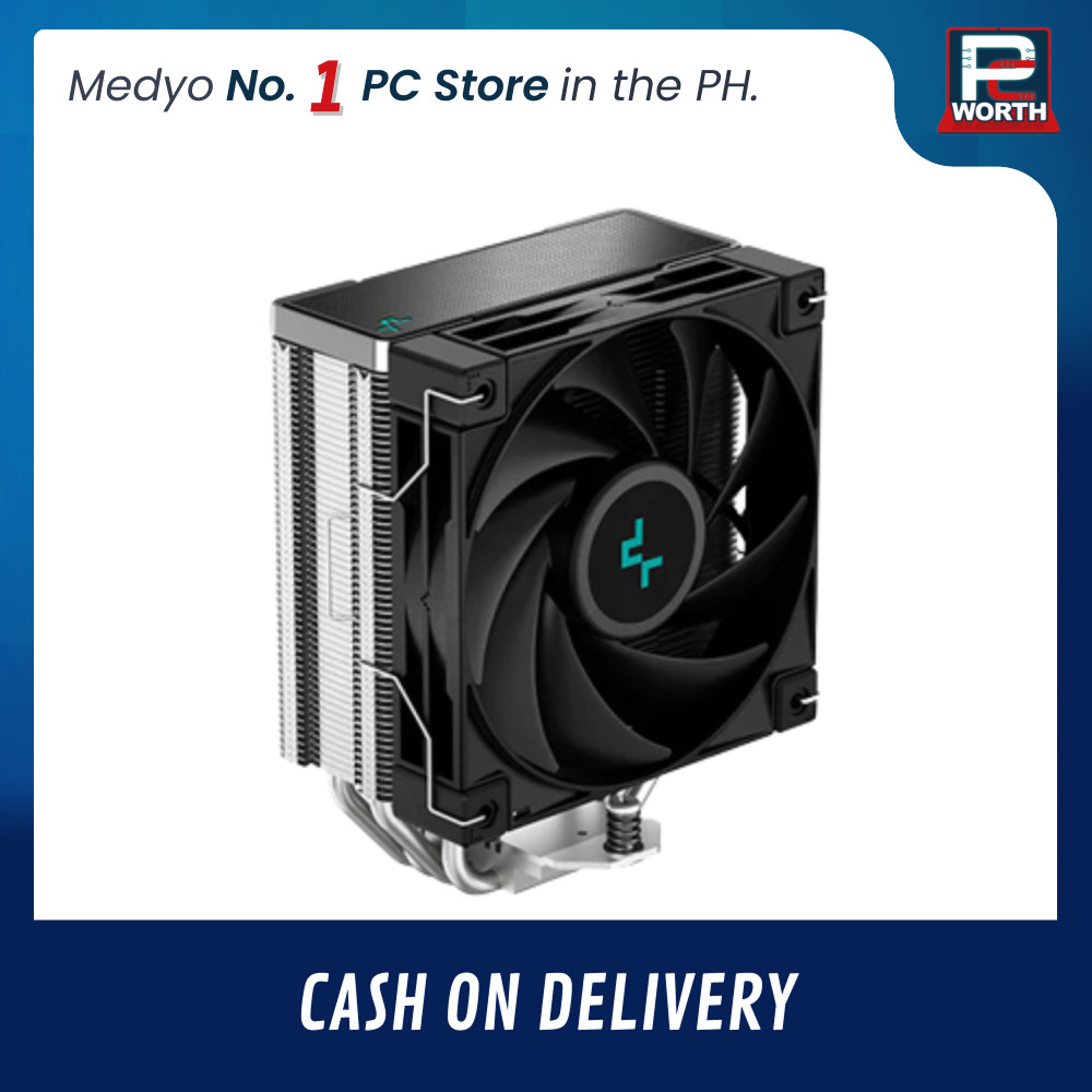 DEEPCOOL AK400 NON-RGB BLACK SINGLE FAN AIR COOLER | PC Worth