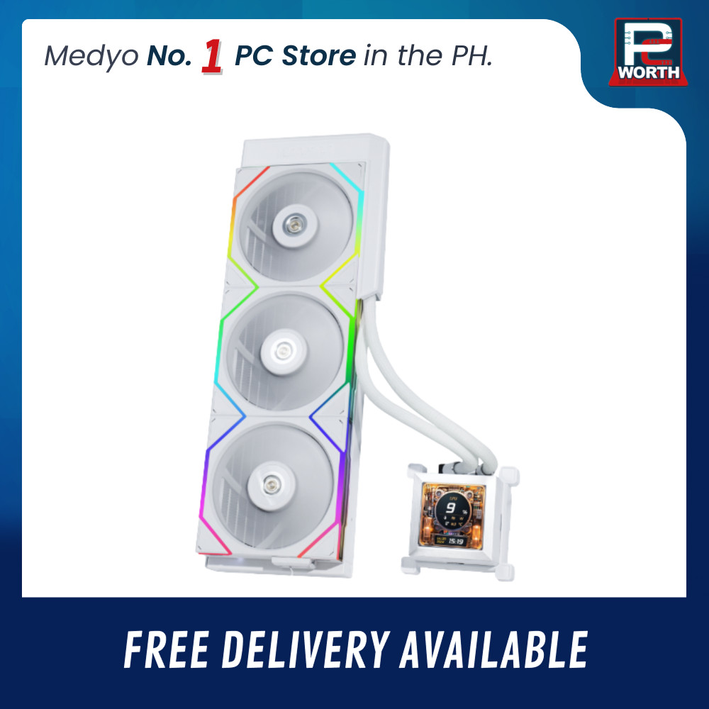 LIAN LI HYDROSHIFT 360 TL 360MM LCD DISPLAY ARGB WHITE AIO 3FANS AIO ...