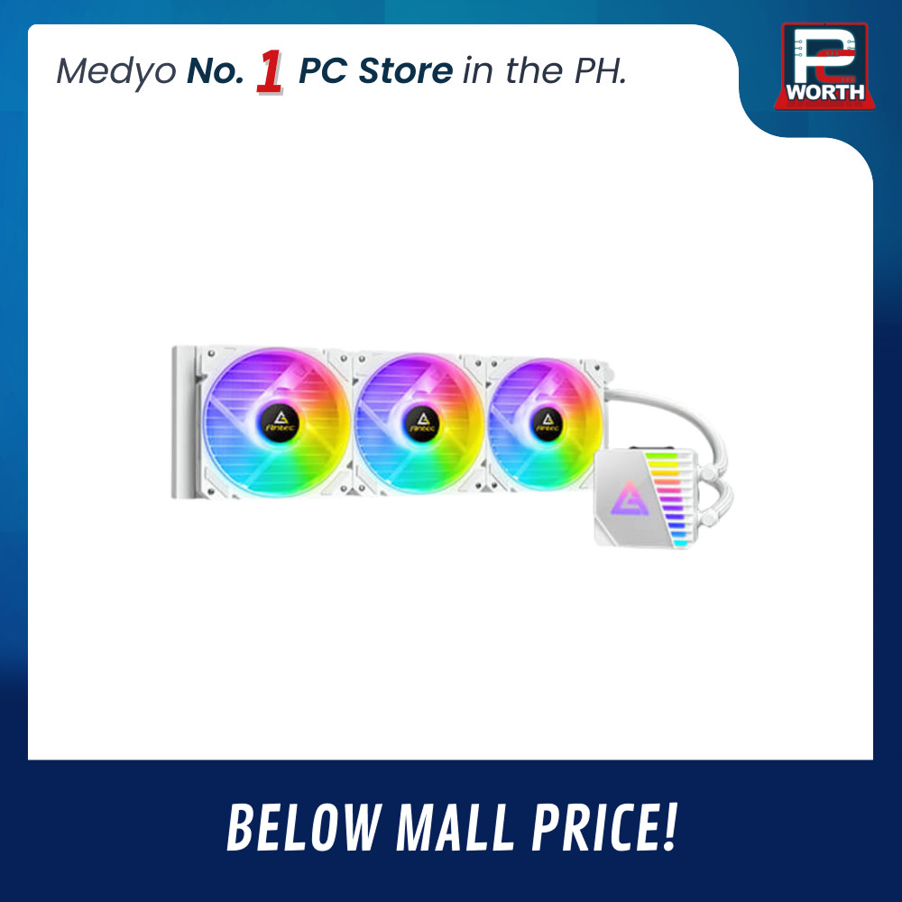 ANTEC SYMPHONY 360 360MM ARGB WHITE 3 FANS AIO COOLER | PC Worth