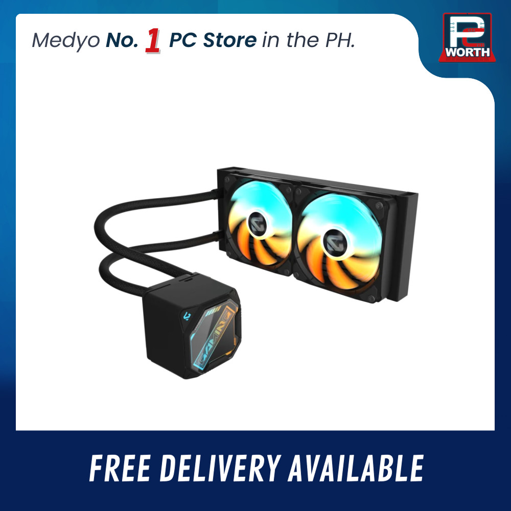 GIGABYTE GAMING GME 240MM EZ-CHAIN ARGB BLACK 2 FANS AIO COOLER | PC Worth