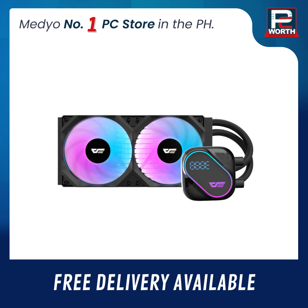 DARK FLASH EXPLORE DO240 240MM ARGB BLACK 2 FANS AIO COOLER | PC Worth