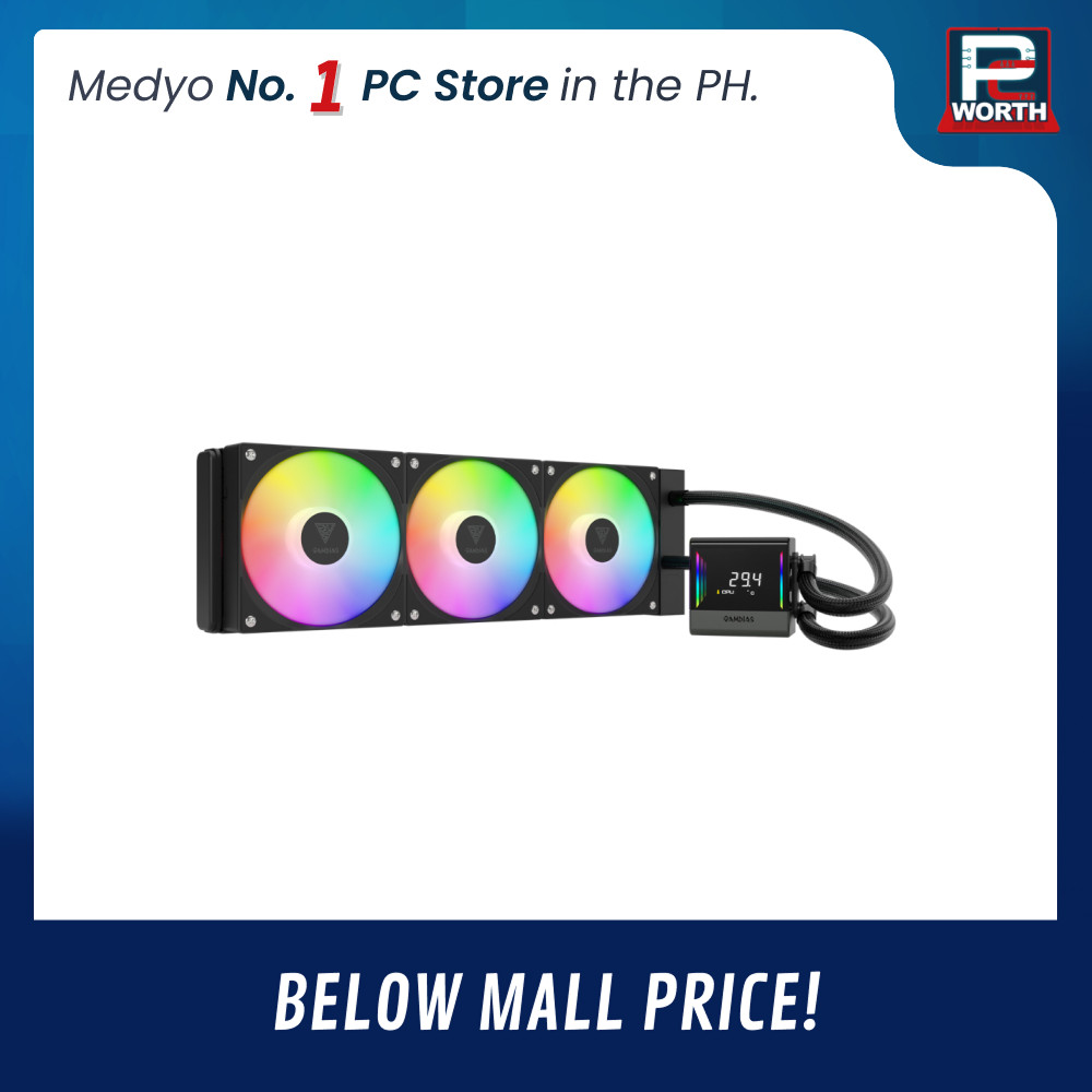 GAMDIAS CHIONE E4-360 360MM DIGITAL ARGB 3 FANS AIO COOLER | PC Worth