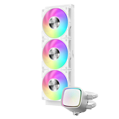 SAMA L50 360 360MM ARGB WHITE DOT MATRIX INFINITY MIRROR 3 FANS AIO ...