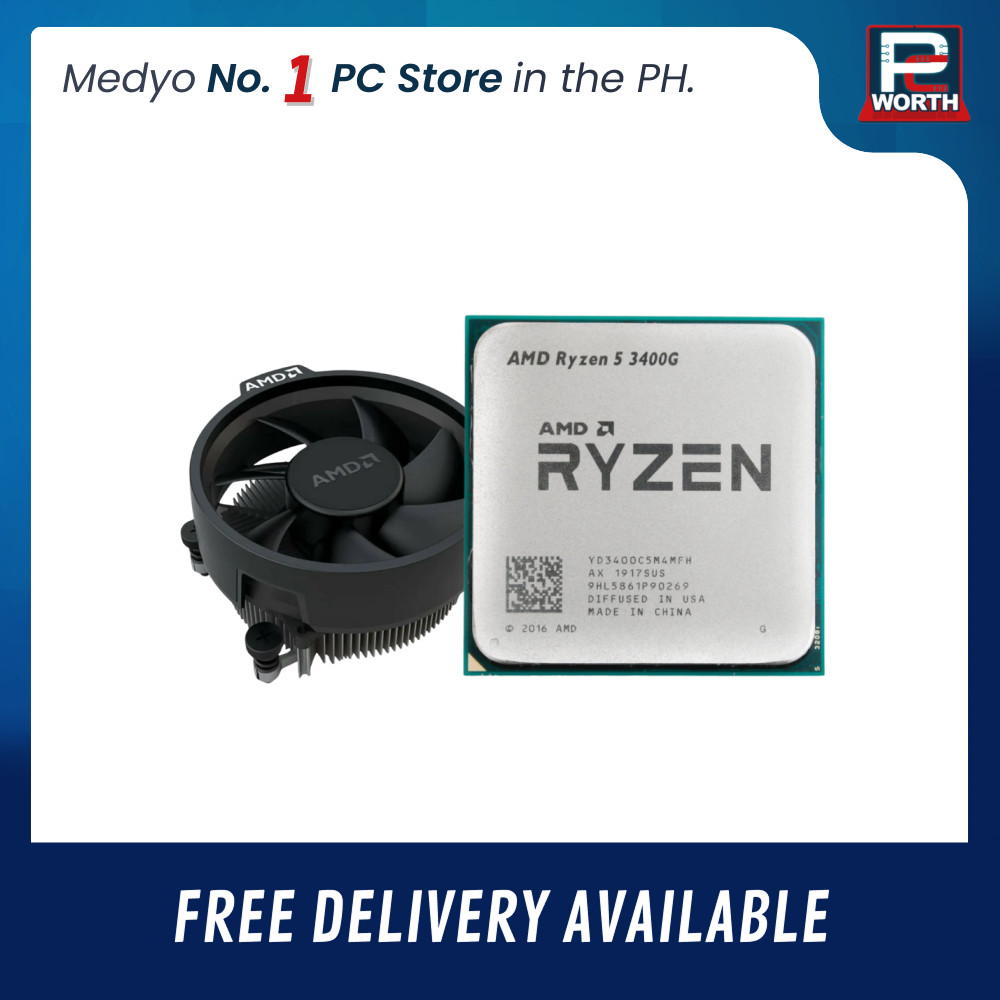 AMD RYZEN 5 3400G MPK (AM4) WITH WRAITH STEALTH COOLER (TRAY TYPE) | PC ...