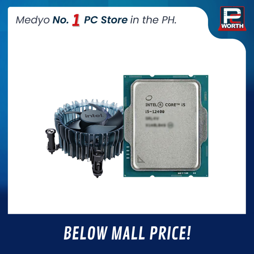 INTEL CORE I5 12400 (LGA 1700) WITH INTEL LAMINAR RM1 COOLER (TRAY TYPE ...