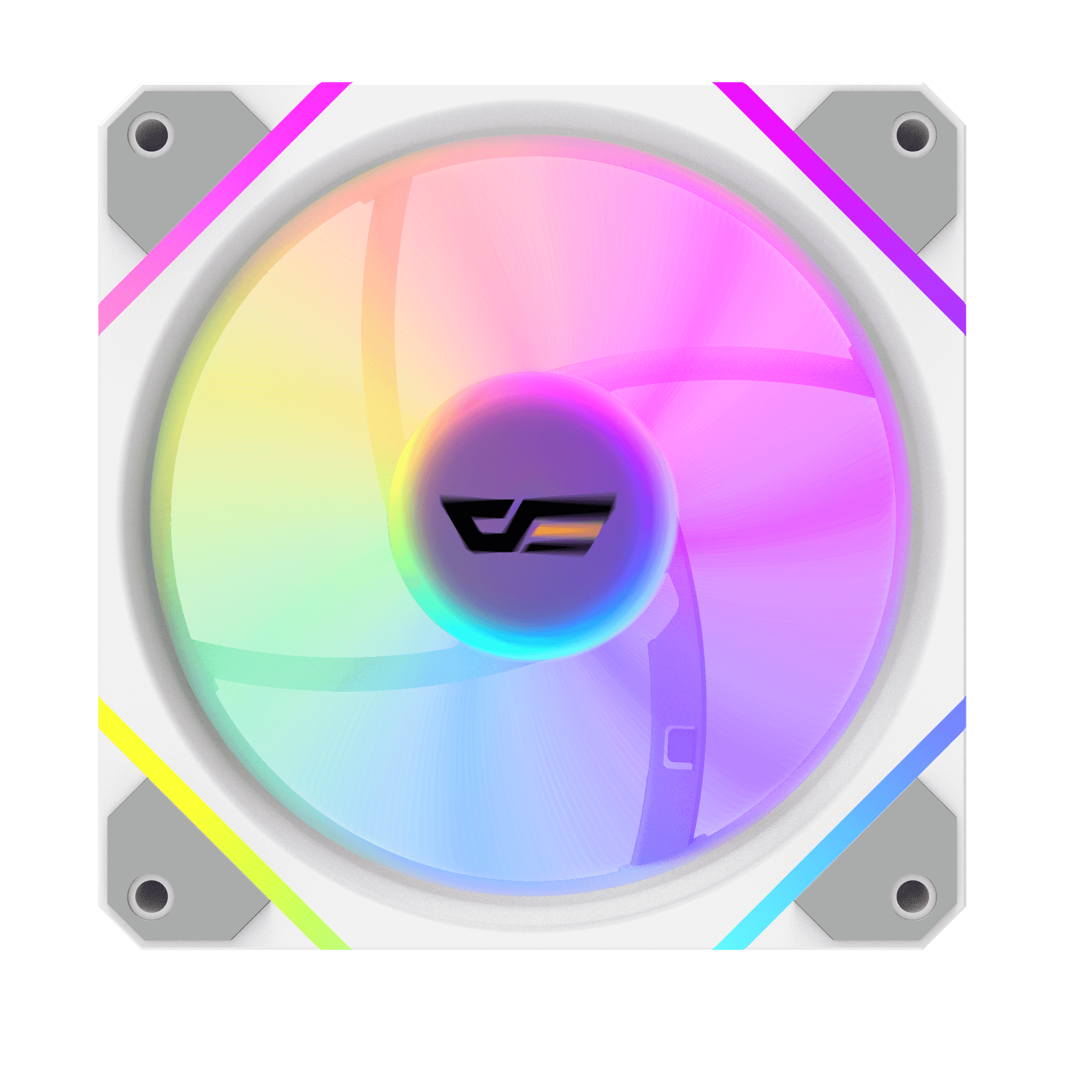 DARK FLASH DM12RF 120MM REVERSE ARGB WHITE SINGLE CASE FAN | PC Worth