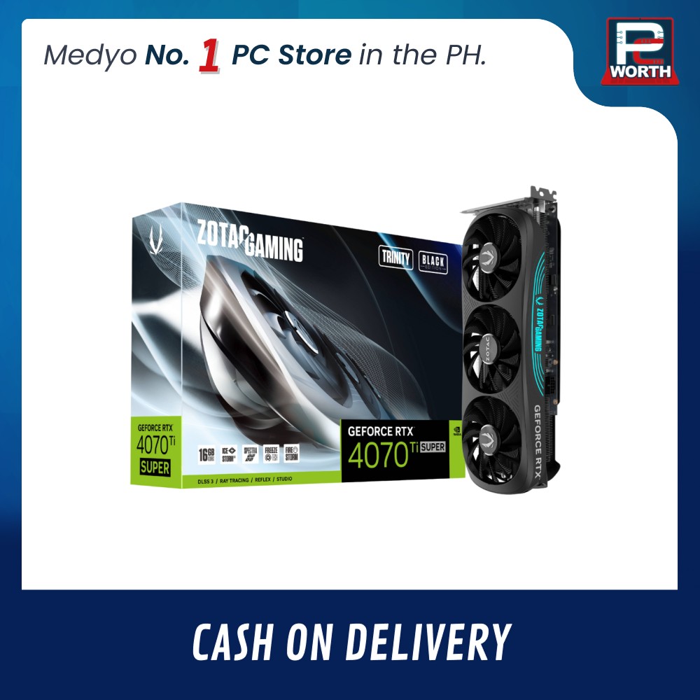 GEFORCE RTX 4070 TI SUPER ZOTAC TRINITY 16GB GDDR6X TRIPLE FAN | PC Worth