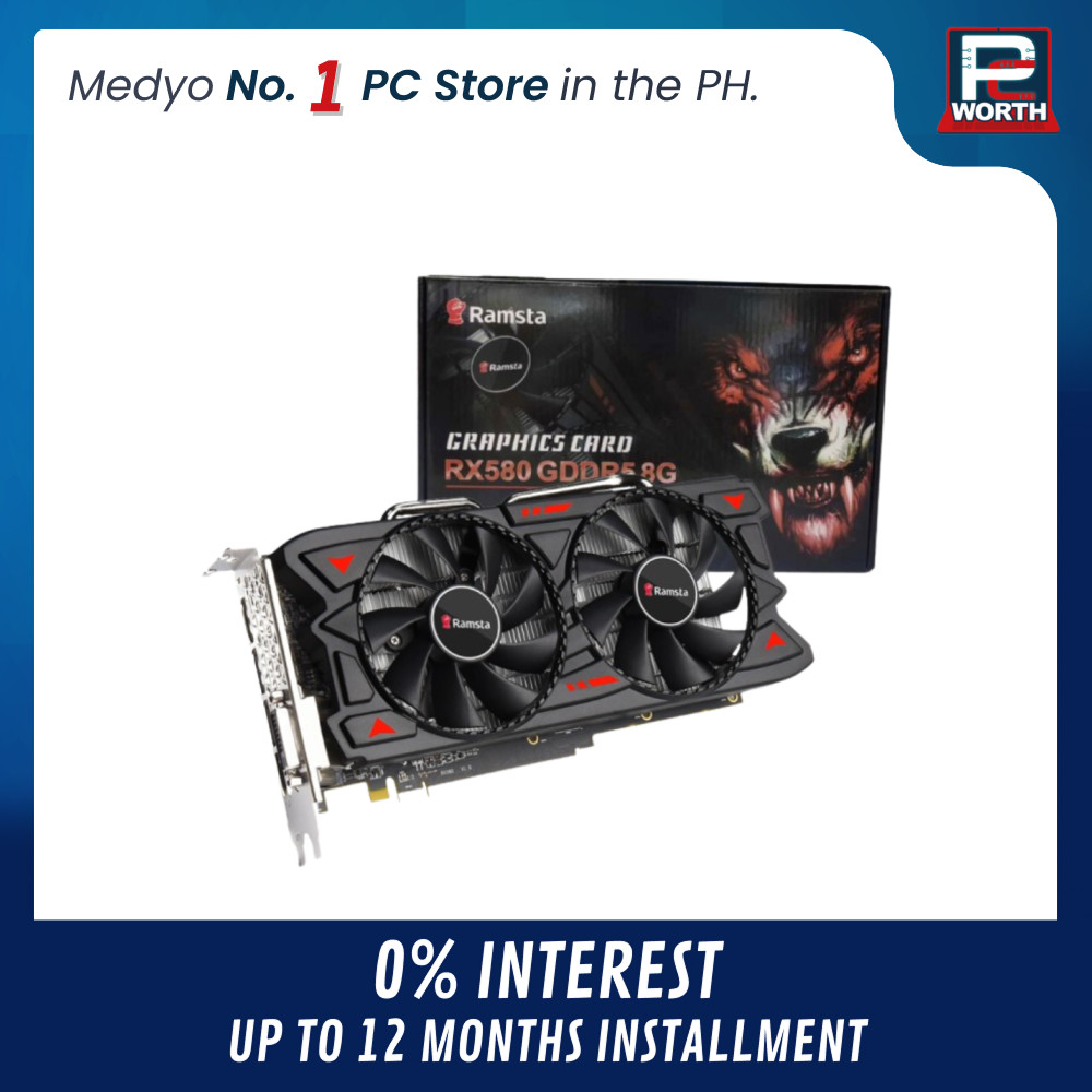 RADEON RX580 RAMSTA 8GB GDDR5 DUAL FAN | PC Worth