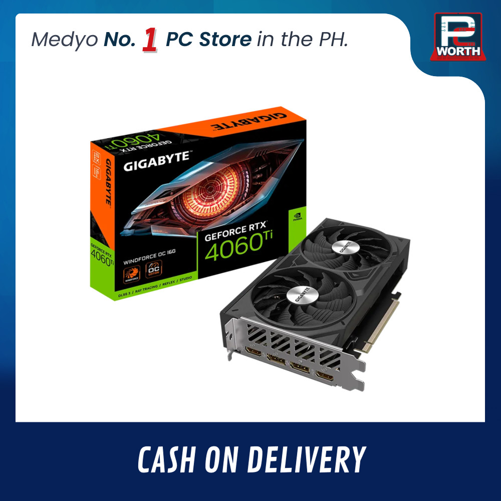 GEFORCE RTX 4060 TI GIGABYTE WINDFORCE OC 16G GDDR6 DUAL FAN | PC Worth