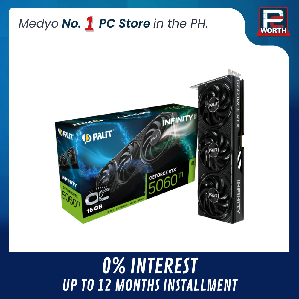 GEFORCE RTX 5060 TI PALIT INFINITY 3 OC 16GB GDDR7 TRIPLE FAN | PC Worth