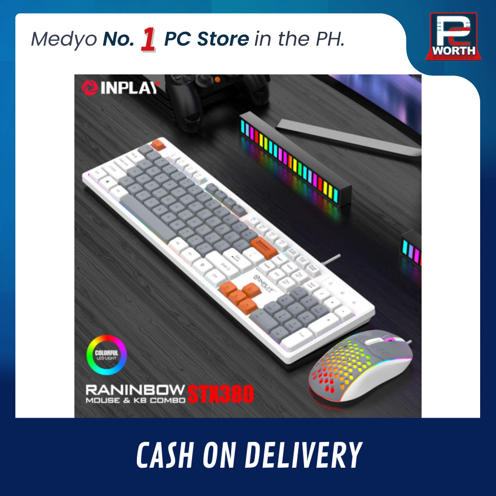 INPLAY STX 380 RAINBOW KEYBOARD AND MOUSE COMBO | PC Worth