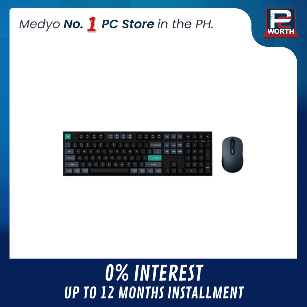 KEYCHRON B36 FULL-SIZE WIRELESS KEYBOARD AND MOUSE COMBO DEEP BLACK ...