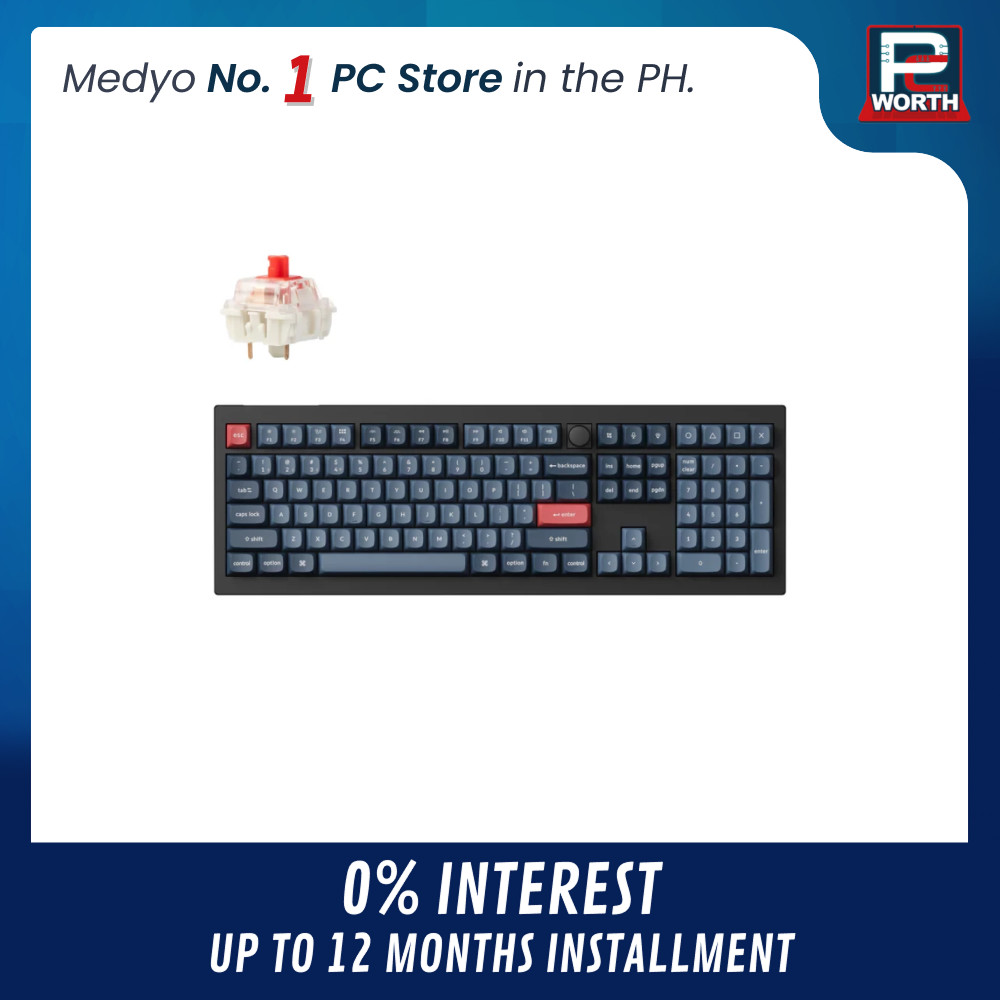 KEYCHRON V6M-D1 V6 MAX SWAPPABLE RB BACKLIGHT RED SWITCH KEYBOARD | PC ...