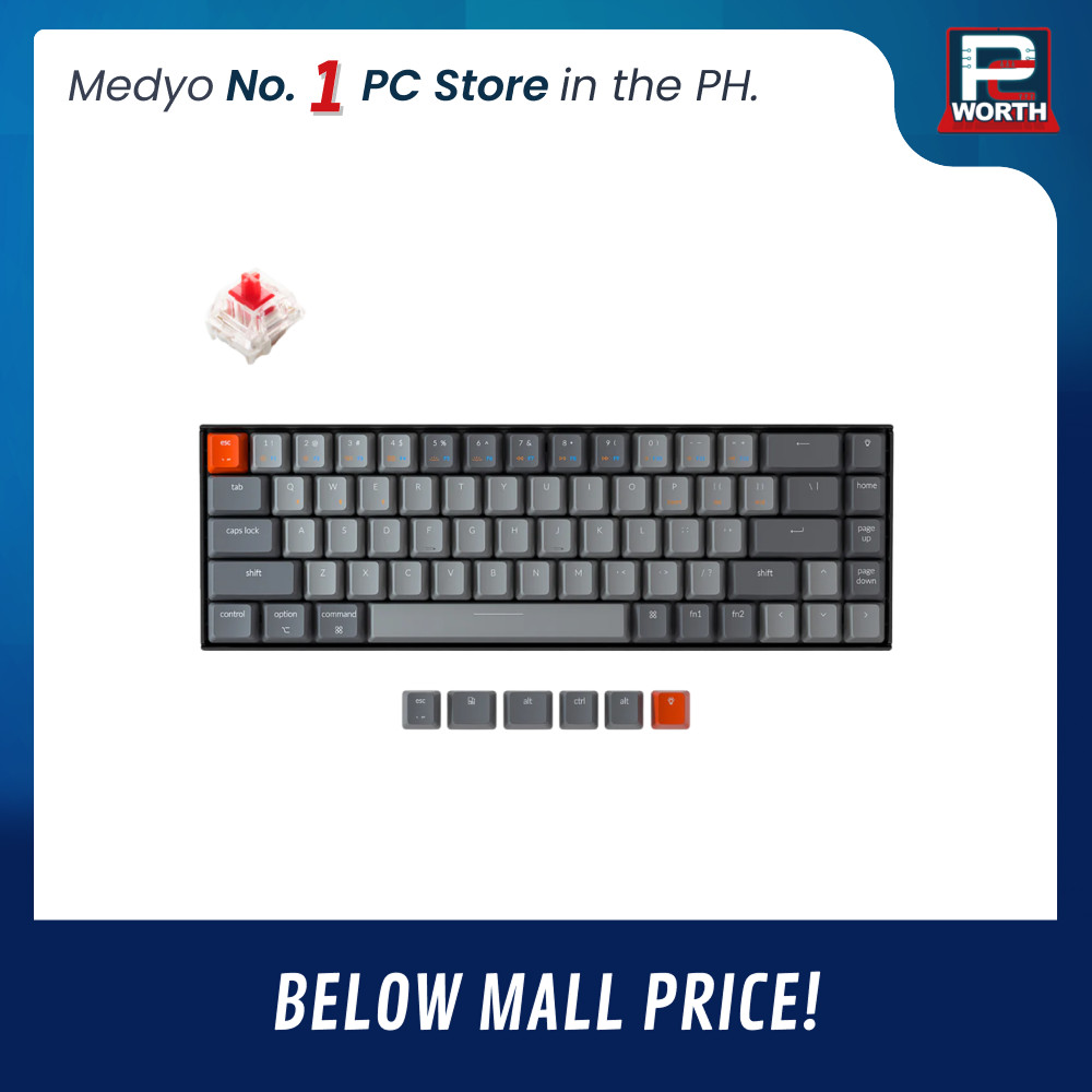 KEYCHRON K6 RGB ALUMINUM HOT-SWAP RED SWITCH MECHANICAL KEYBOARD | PC Worth
