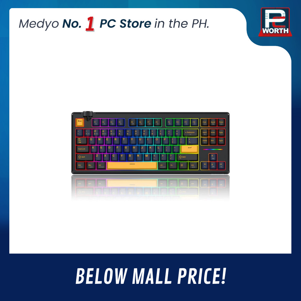 REDRAGON CYCLONE PRO K716 TKL BLACK DARK BLUE YELLOW MECHANICAL ...