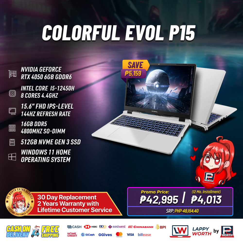COLORFUL EVOL P15 OFF WHITE | PC Worth