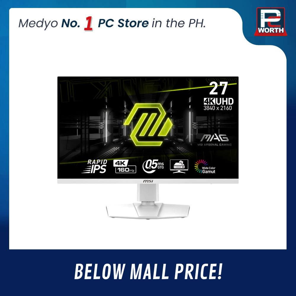 MSI MAG 274URFW WHITE 27" 160HZ 4K UHD IPS GAMING MONITOR | PC Worth