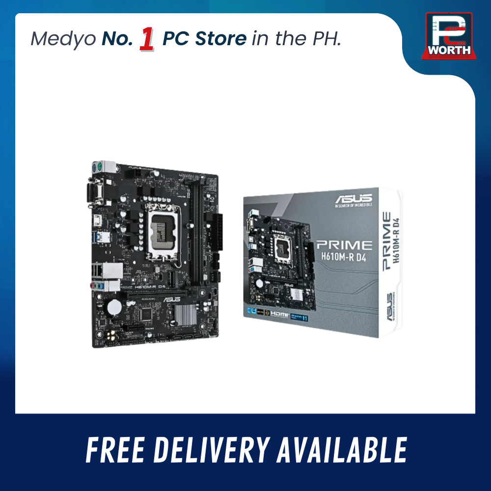 ASUS PRIME H610M-R D4 DDR4 MATX LGA1700 | PC Worth
