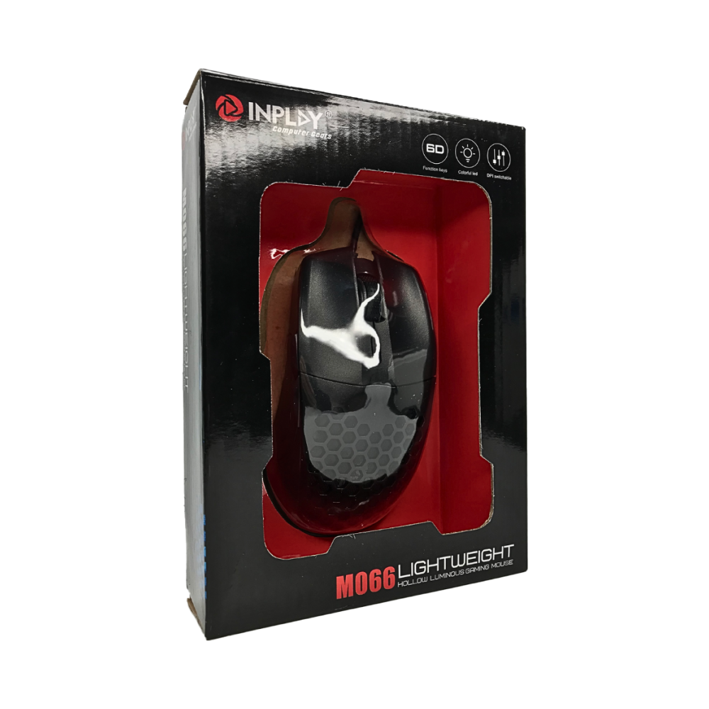 INPLAY M066-B HOLLOW STYLE MOUSE BLACK | PC Worth
