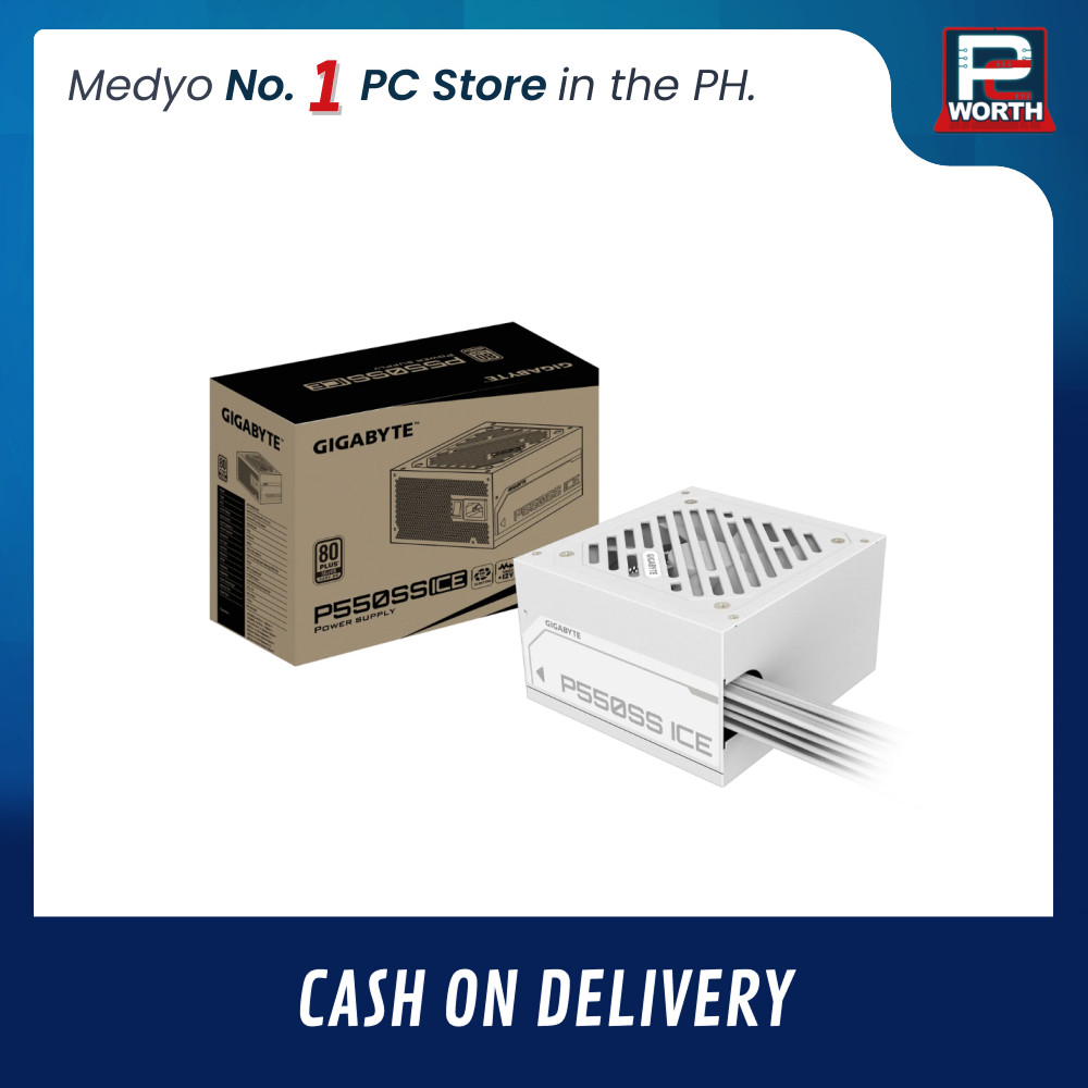 GIGABYTE P550SS ICE WHITE 550W 80+ SILVER ATX NON MODULAR | PC Worth