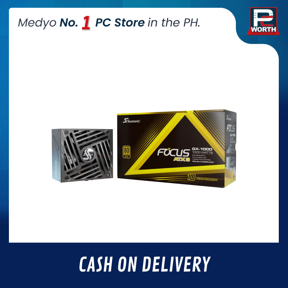 SEASONIC FOCUS GX-1000 1000W 80+ GOLD ATX 3.1 V4 FULLY MODULAR | PC Worth