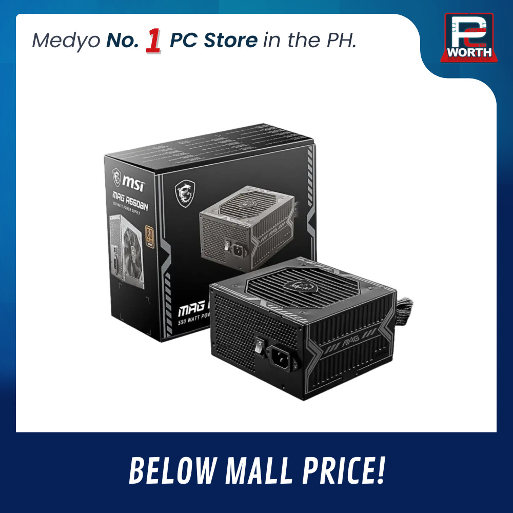 MSI MAG A550BN 550W WATTS 80+ BRONZE NON MODULAR | PC Worth