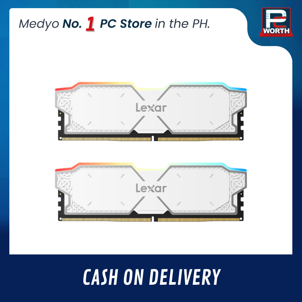 LEXAR THOR RGB WHITE 16GBX2=32GB 6000MHZ DDR5 CL38 XMP EXPO | PC Worth